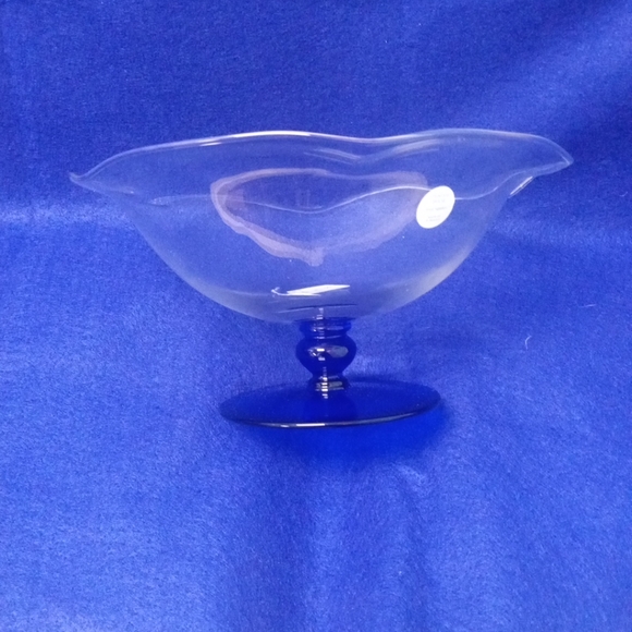 Princess House | Holiday | Princess House Crystal Sapphire Footed Bowl ...
